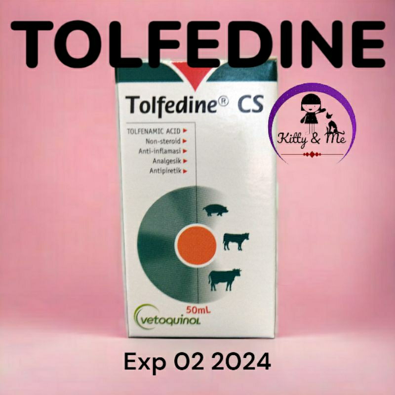 Jual TOLFEDINE CS 50ML (Tolfenamic Acid) NSAID Analgesik Anti Piretik ...