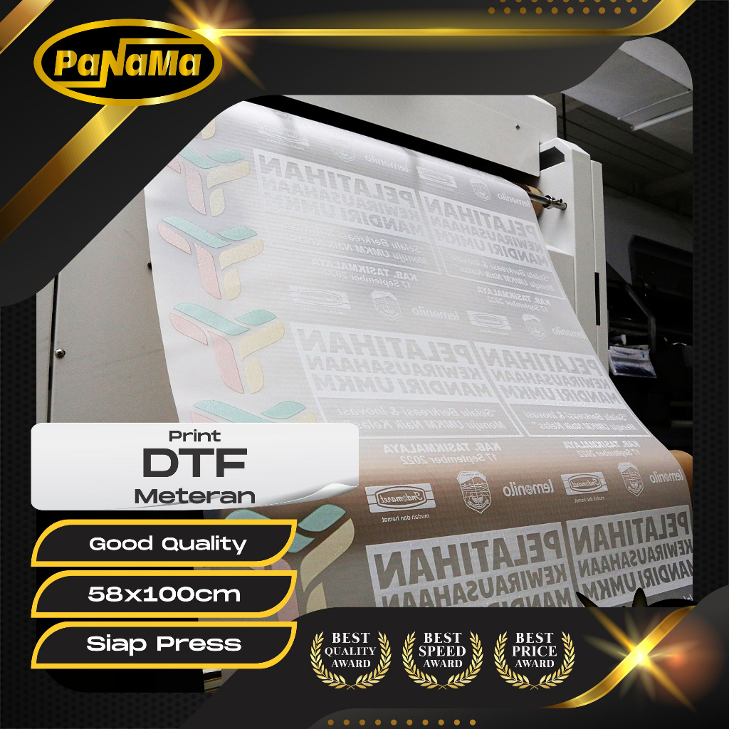 Jual Cetak DTF Meteran / Sablon Digital / Print Digital Transfer Film ...