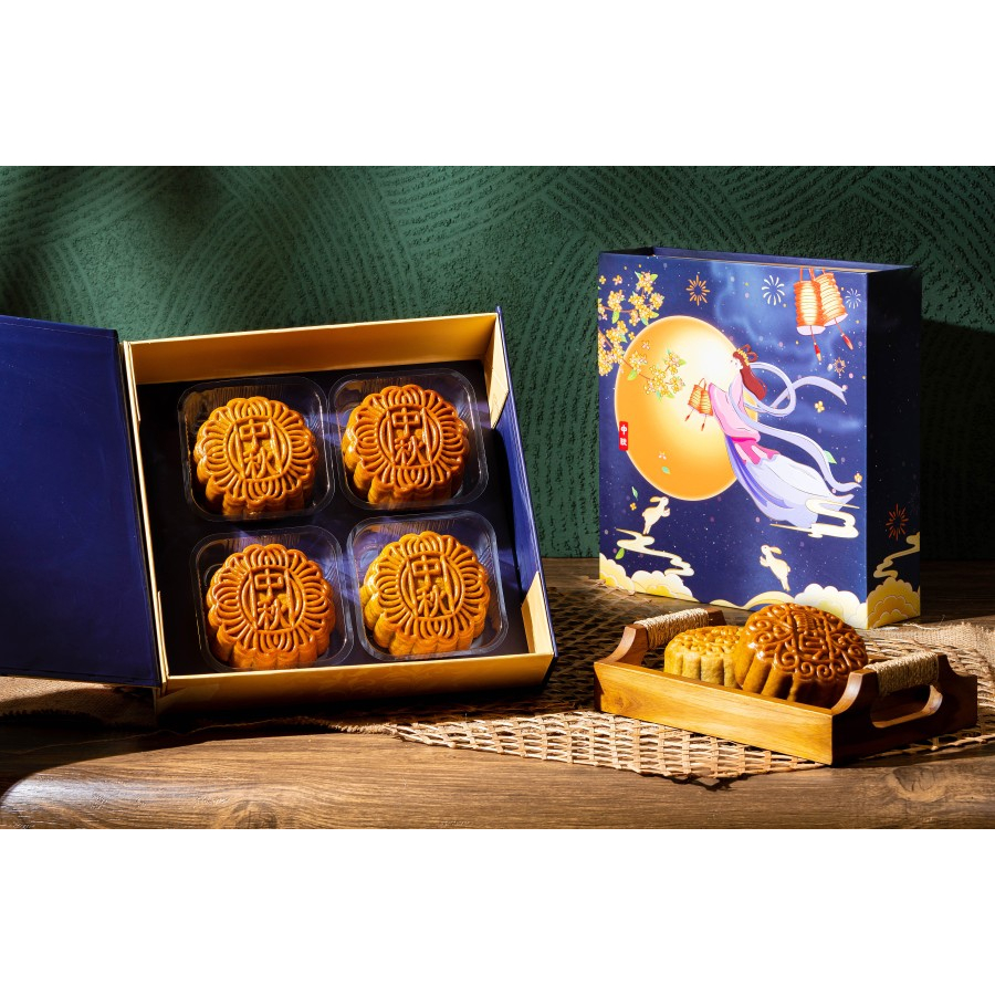 Jual LOW SUGAR WHITE LOTUS MoonCake Kue Bulan Fresh Gift Box Exclusive ...