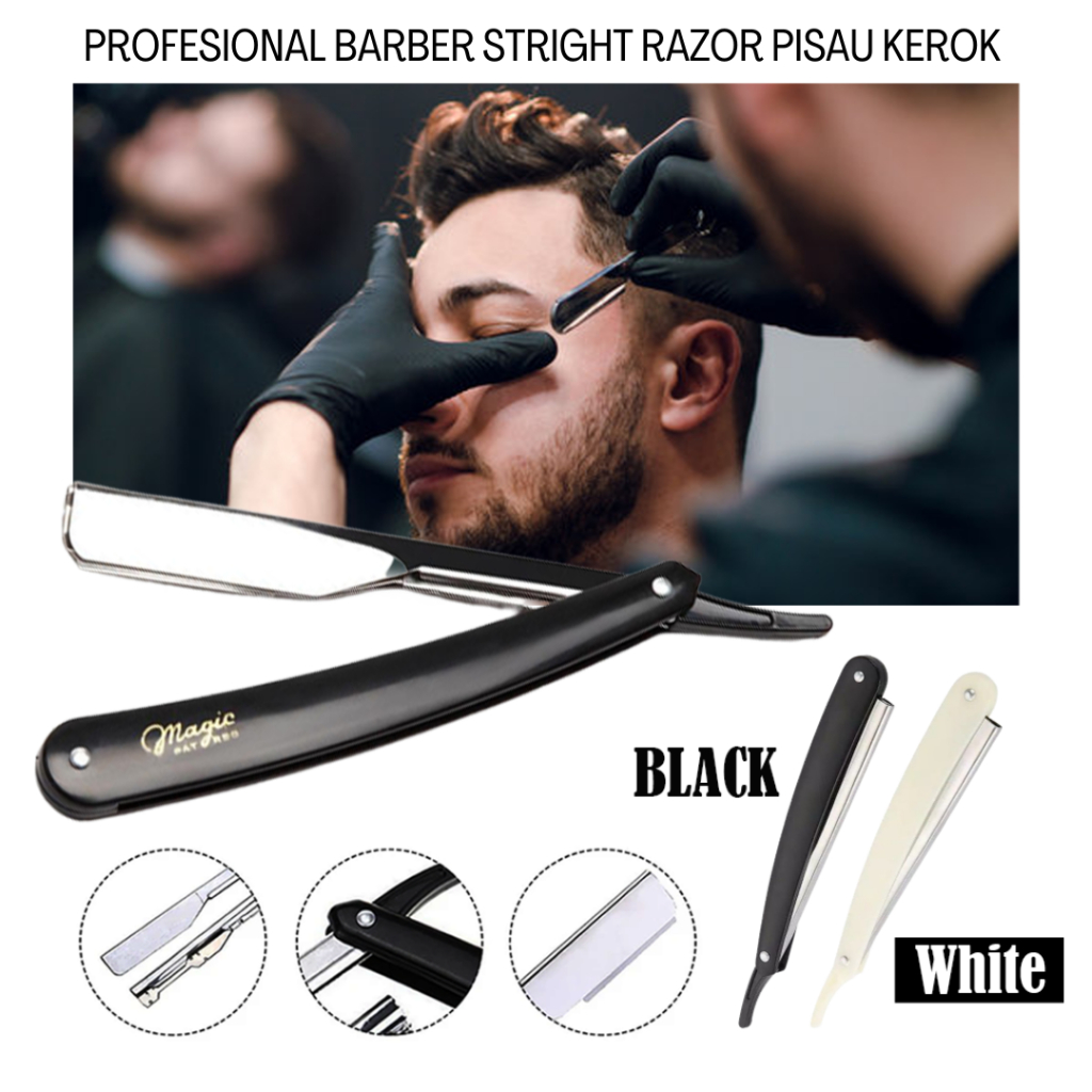 Jual Razor Pisau Cukur Lipat Barber Shaving isi ulang Silet | Shopee ...