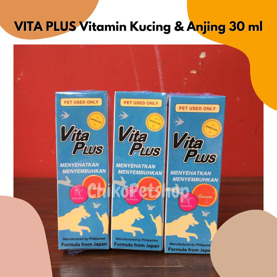Jual VITA PLUS Vitamin Kucing & Anjing Vitaplus 30 ml | Shopee Indonesia
