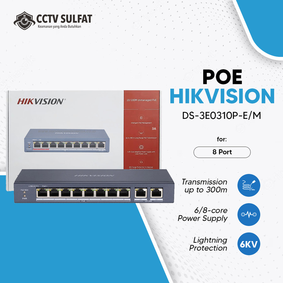 Jual POE SWITCH HIKVISION DS-3E0310P-E/M(B) | Shopee Indonesia