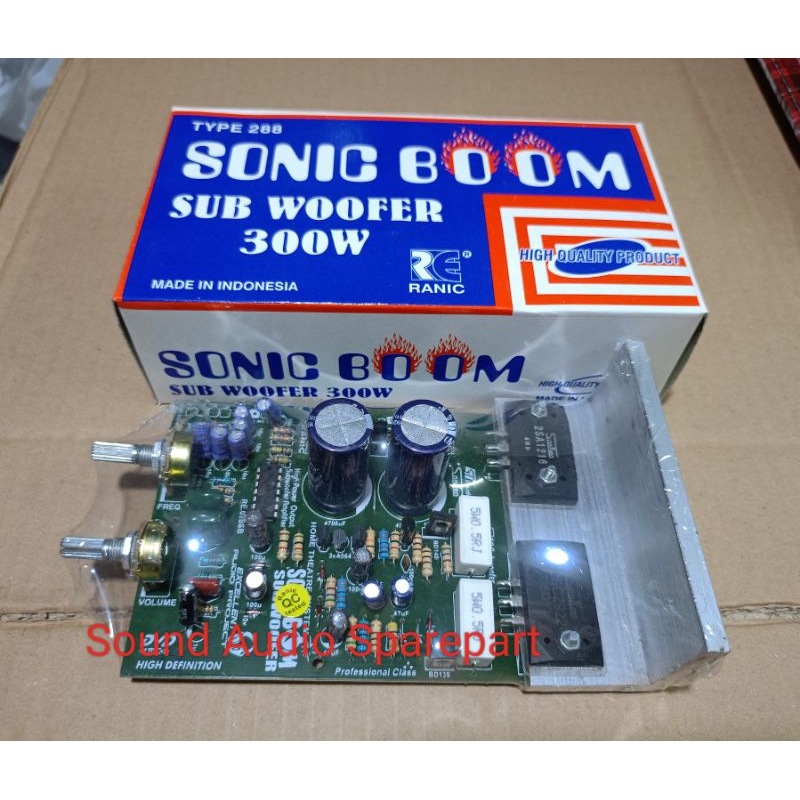Jual Kit Aktif Subwoofer SONIC BOOM 300WAT | Shopee Indonesia
