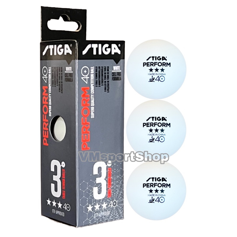 Jual Stiga Perform 40+ 3* - Bola Pingpong Plastik 3 Bintang Star Isi 3 | Shopee Indonesia