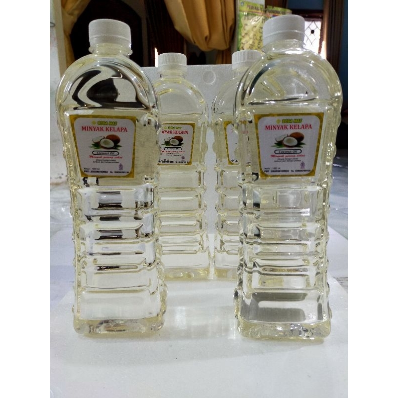 Jual 1000ml MINYAK KELAPA MURNI / KLENTIK Boga Mas | Shopee Indonesia