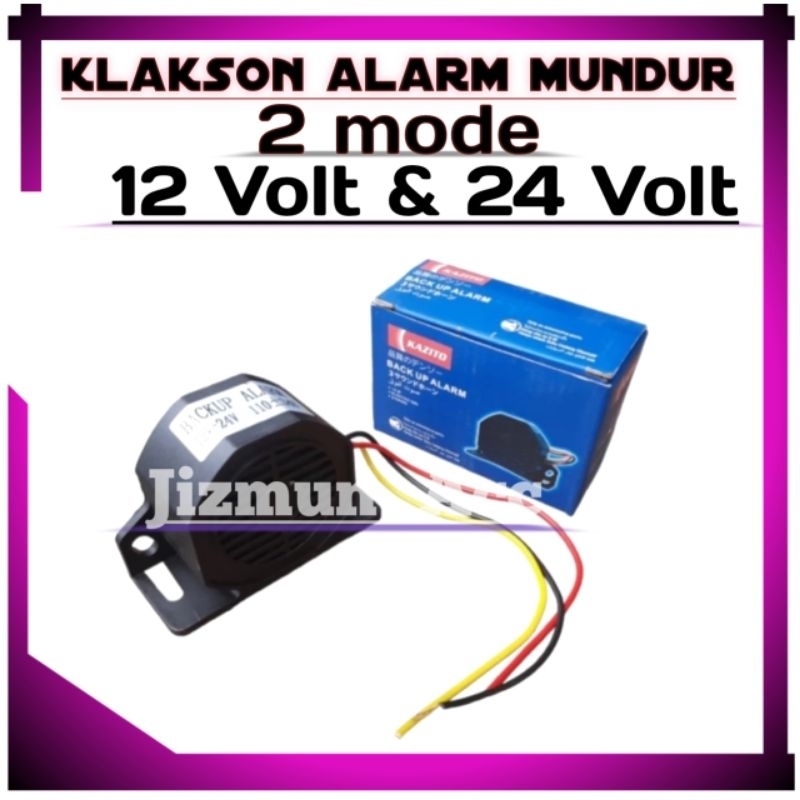 Jual Klakson Alarm Mundur 2 Mode Suara 12 Volt - 24 Volt Mobil Truk Rem ...