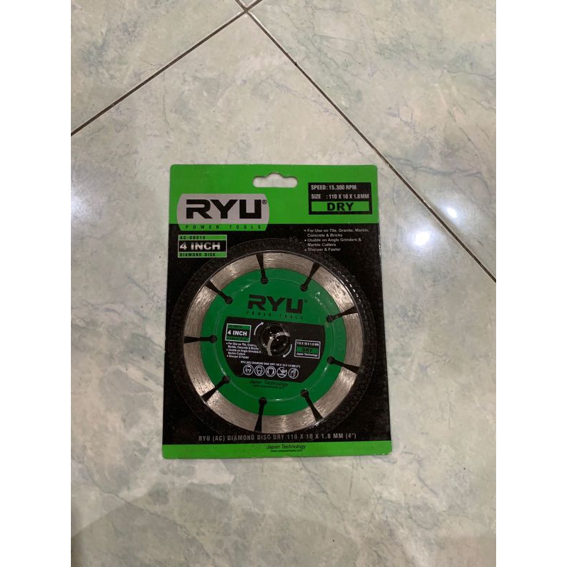 Jual Diamond cutting wheel dry RYU / mata pisau potong keramik RYU ... Jual Diamond cutting wheel dry RYU / mata pisau potong keramik RYU ...