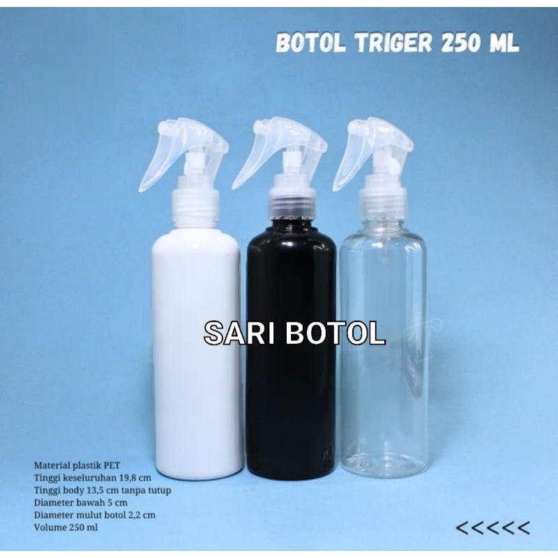 Jual BOTOL SPRAY MINI TRIGGER 250ML NATURAL / BOTOL SPRAY 250 ML ...