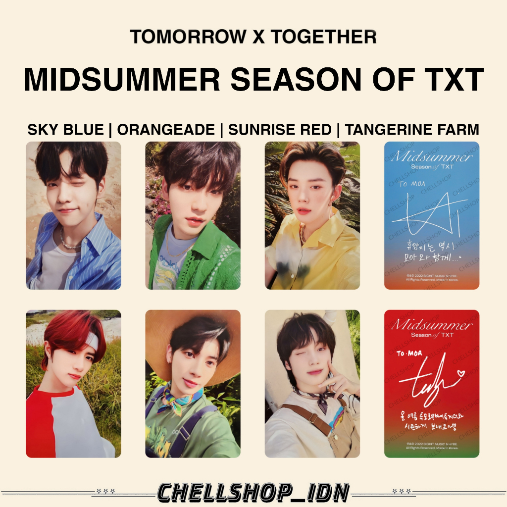 Jual PHOTOCARD SEASON OF TXT MIDSUMMER | Shopee Indonesia