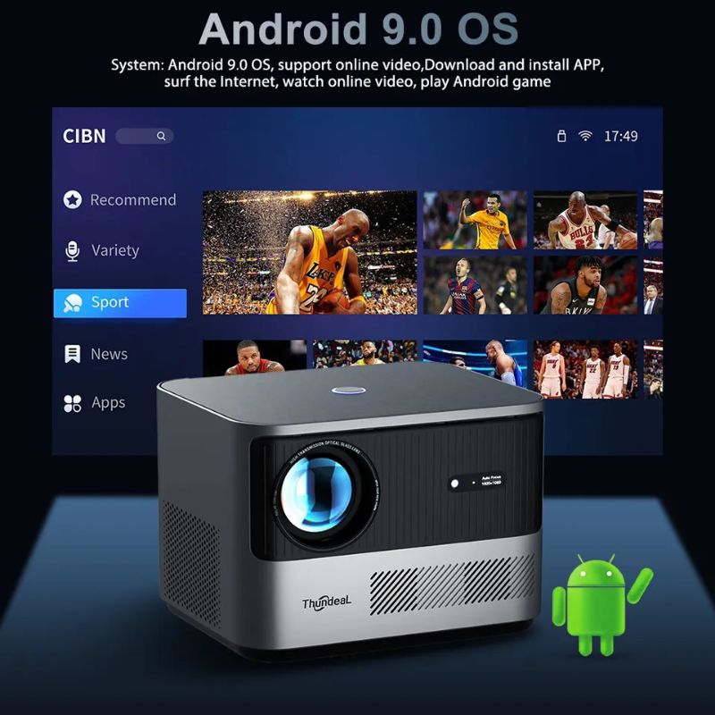 Jual ThundeaL TDA6 Full HD Projector 1080P 2K 4K Video Home Theater ...