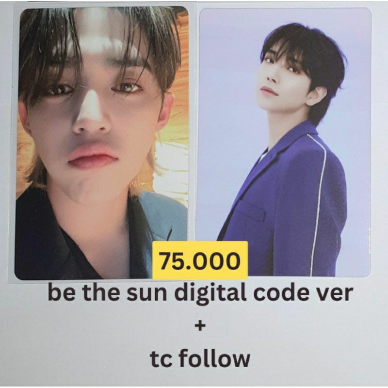 Jual official photocard scoups seventeen be the sun trading card follow pc | Shopee Indonesia