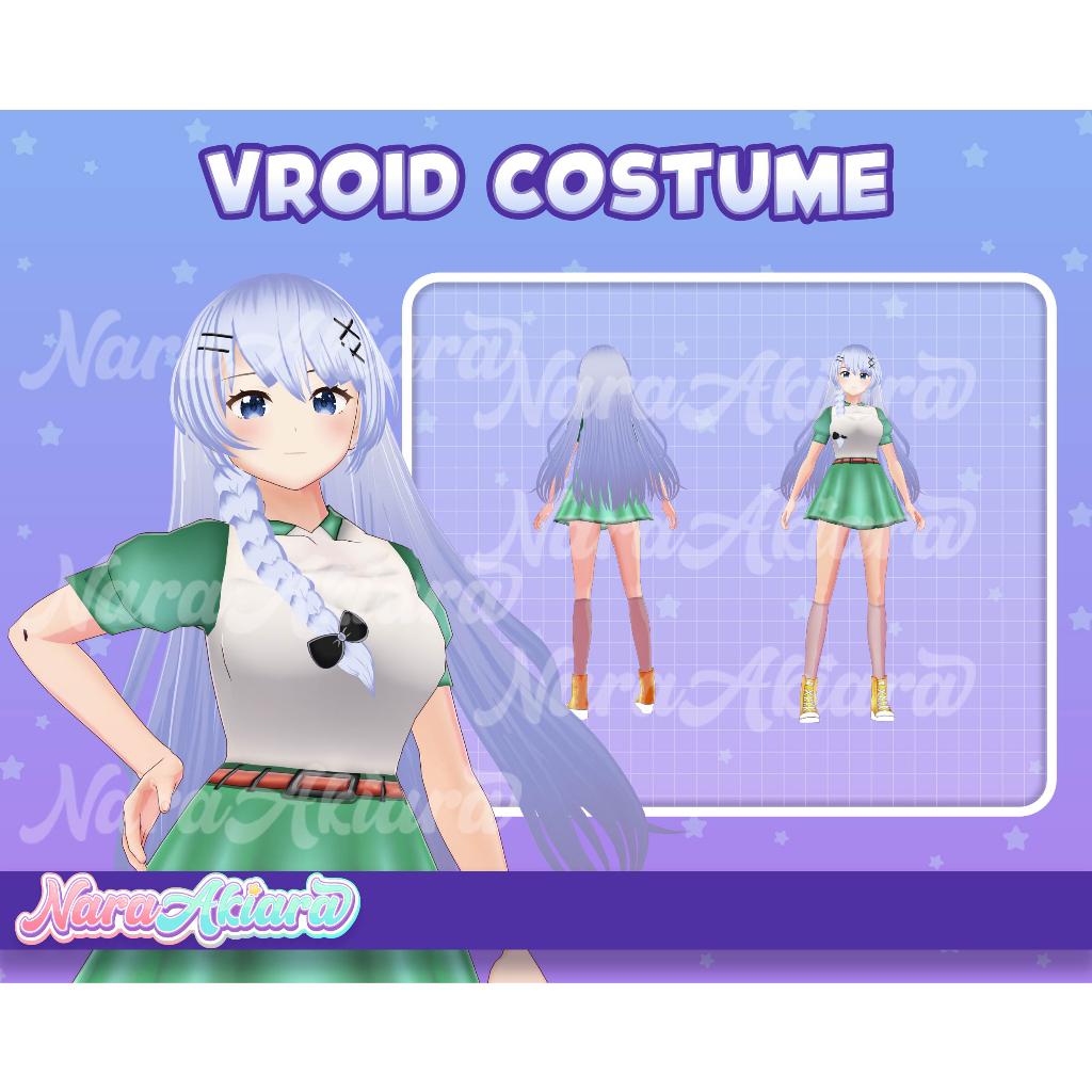 Jual Jadilah VTuber dengan Kostum Vroid 3D Pilihan untuk Streaming Anda ...