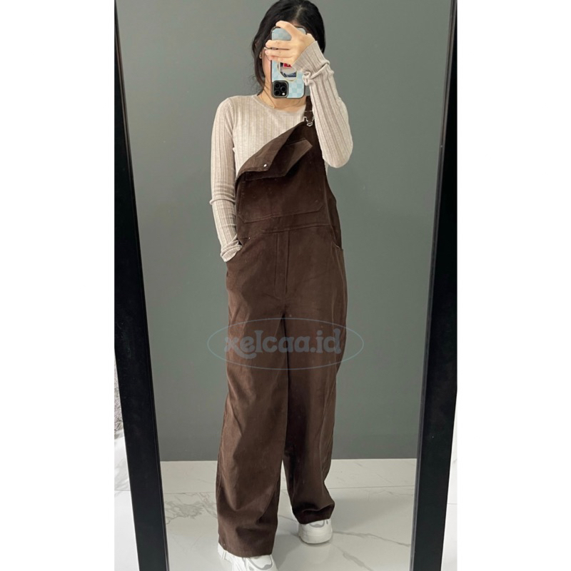 Jual Alila Overall | Celana Kodok Corduroy | Celana Panjang Korean ...