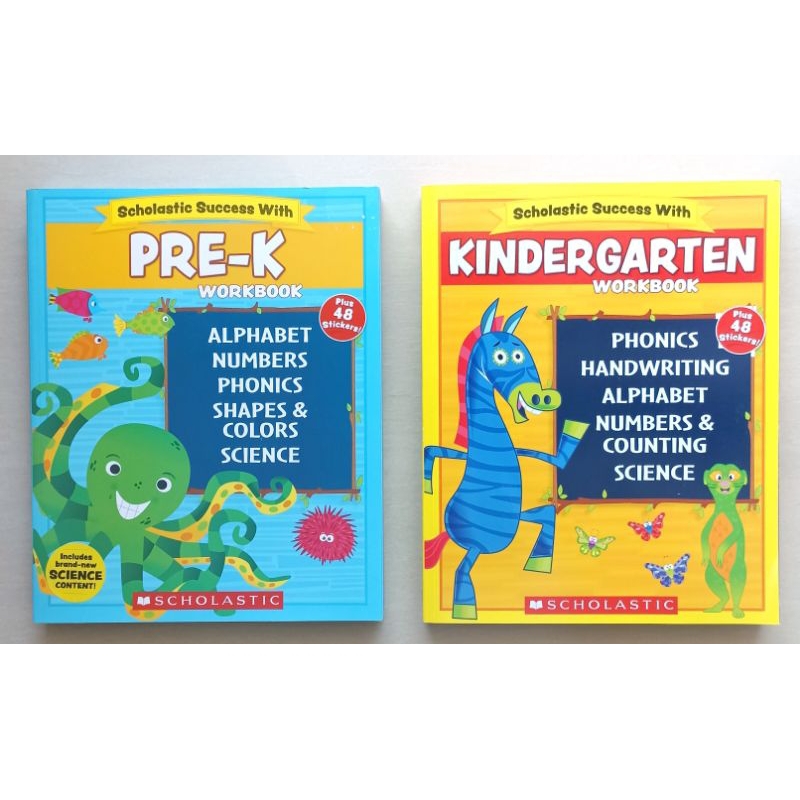 Jual Scholastic Success With Pre-K / Kindergarten Workbook (Phonics ...