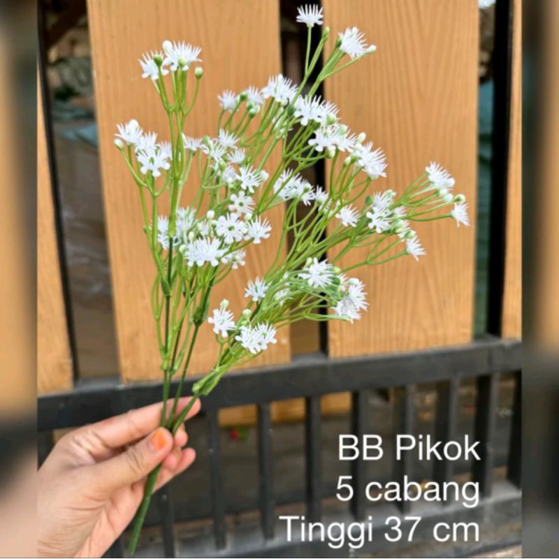 Jual Baby Breath Pikok Baby Breath Putih Premium 5 Cabang Bunga Artificial | Shopee Indonesia
