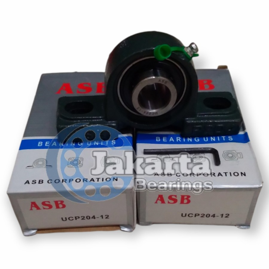 Jual UCP 204-12 Bearing duduk / Laker / Laher Pillow Block UCP204-12 ass 3/4 inchi 19mm ASB ...