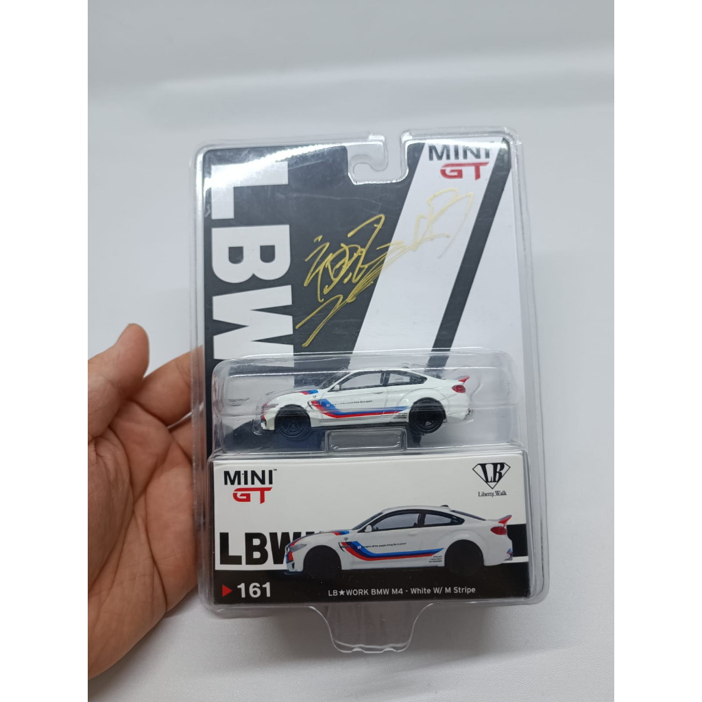 Jual Mini GT Liberty Walk LBWK Works BMW M4 White Stripe Original ...