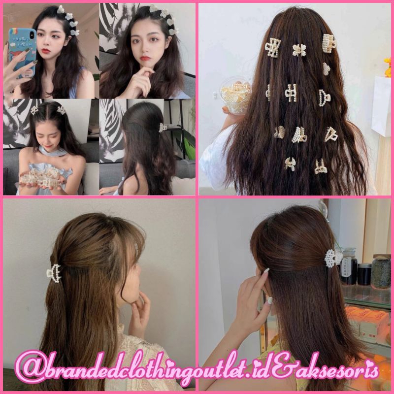 Jual JEPIT RAMBUT KOREAN STYLE / JEPIT PONI MUTIARA IMUT / JEDAI ...