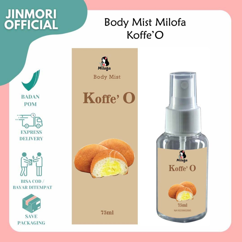 Jual JM - [BPOM] Body Mist Milofa 75ml Premium / Parfum Body Mist Koffe ...