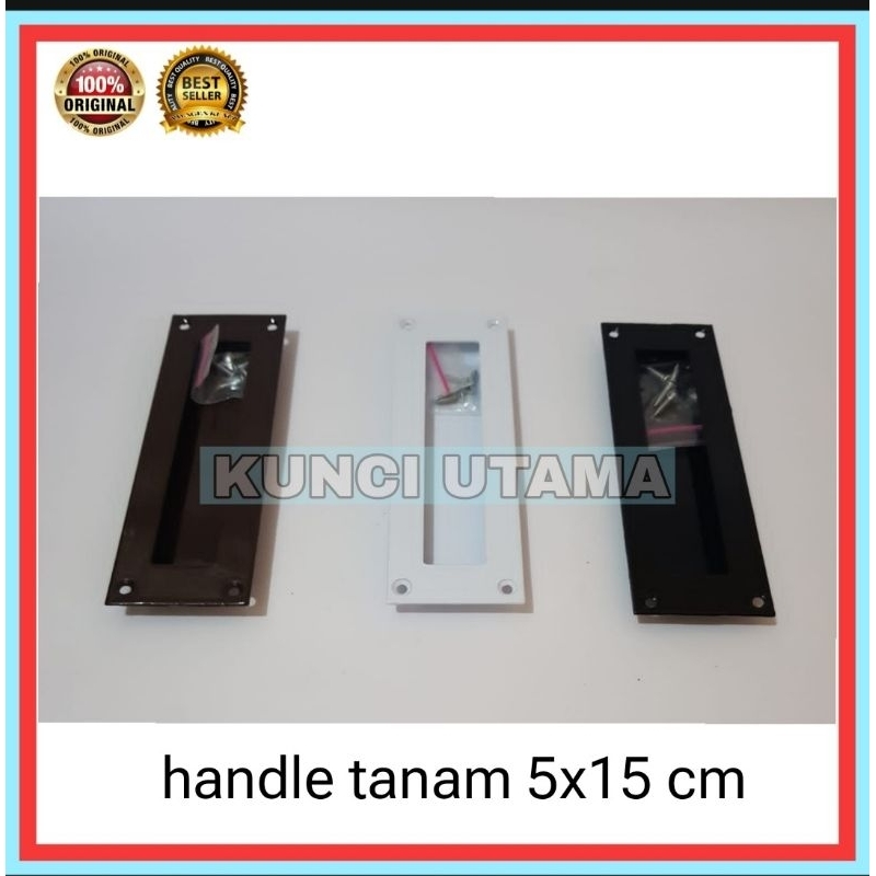 Jual handle tanam pintu sliding 5x15 handel kom pintu geser 15cm ...