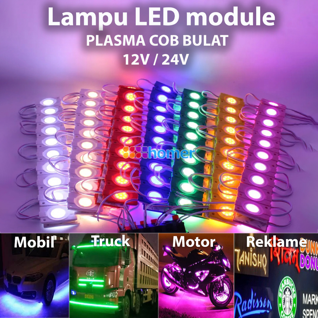 Jual Lampu LED Modul PLASMA COB BULAT 4026 waterproof 1 mata COB plasma bulat besar kotak ...