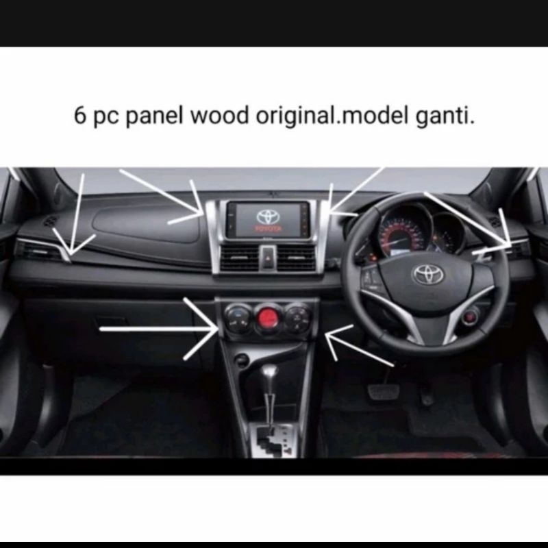 Jual panel Wood TRD dashboard Yaris Vios 2014-2018 original Toyota ...