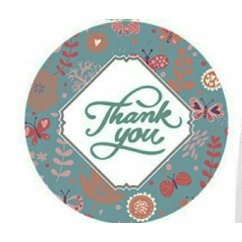 Jual (100 pcs) Sticker Thank You /stiker terima kasih part 2 | Shopee ...