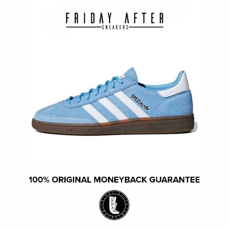 Jual Sepatu Sneakers Pria Wanita Adidas Handball Spezial Ice Blue Gum ...