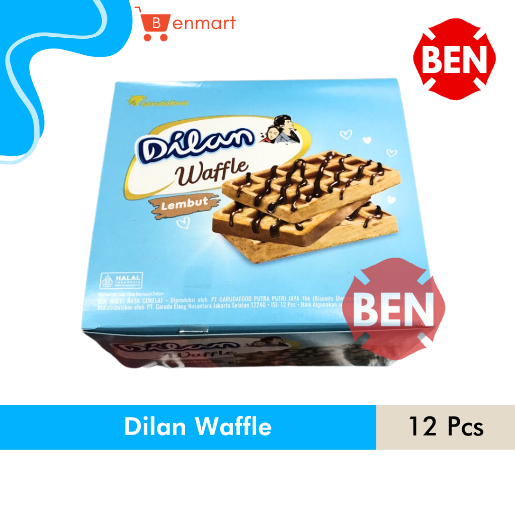 Jual Dilan Waffle 1 Box 12 Pcs Kue Wafel Chocolate Coklat Cokelat ...