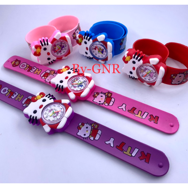 Jual NEW KARAKTER,, JAM ANAK TK/SD HELLO KITTY JARUM JEPRET/CEPLOK PAS ...