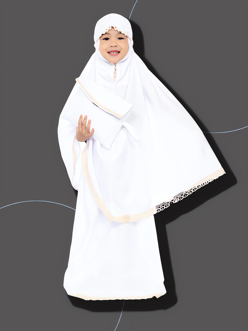 Jual Mukena Solat Anak Perempuan Umur 1-4 Tahun | Shopee Indonesia