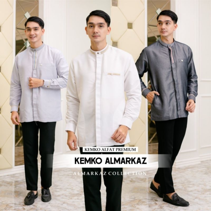 Jual Baju KokoKemko Muslim Pria Alfat Premium By Almarkaz | Shopee Indonesia