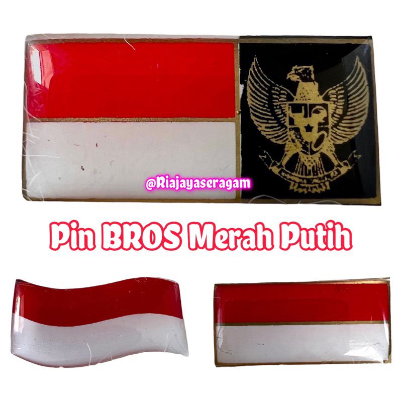 Jual Pin Merah Putih Paskibra Bahan Fiber Bros Bendera Merah Putih ...