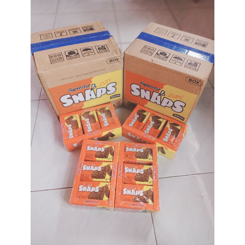 Jual Superstar Snaps Roma Wafer Cokelat 1 Box Isi 12 pcs X 28gr ...
