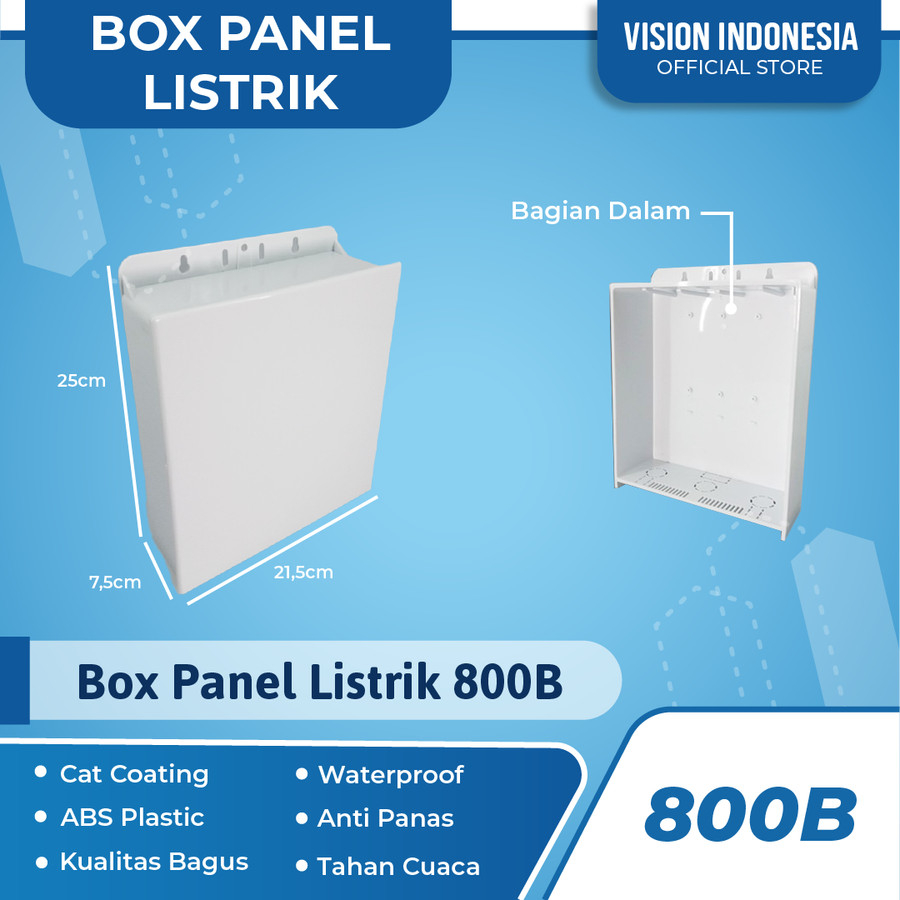 Jual Box Panel Listrik Outdoor 800B || Waterproof ( 25 x 21.5 x 7,5 ...