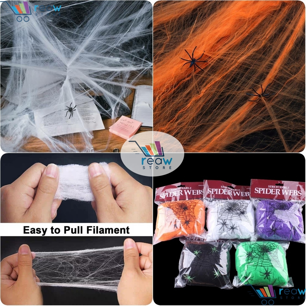 Jual Jaring Sarang Laba Laba Spider Web Hiasan Dekorasi Halloween Party ...