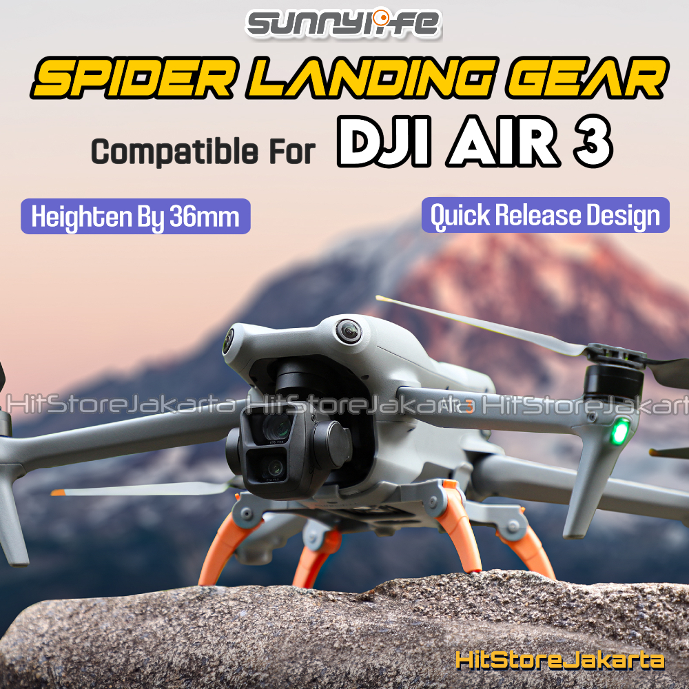 Jual Sunnylife Spider Landing Gear For DJI AIR 3 Foldable Landing Gear ...