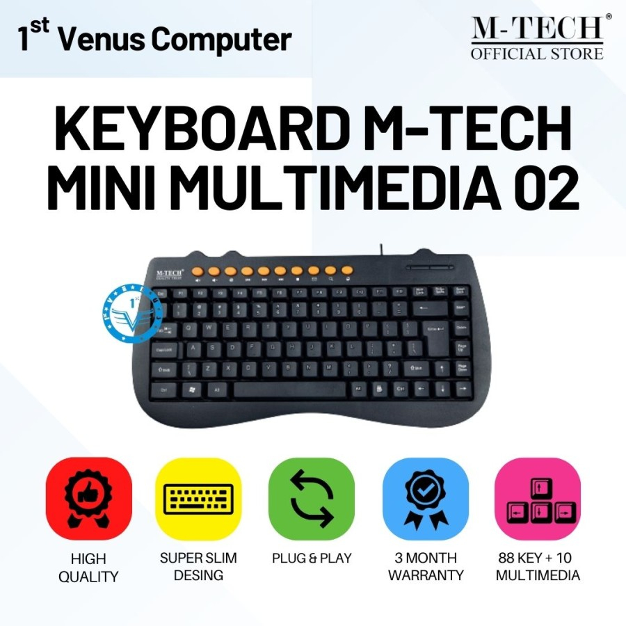 Jual KEYBOARD MINI USB M-TECH MULTIMEDIA 02 KB USB MINI MTK-02 / KB08 ...