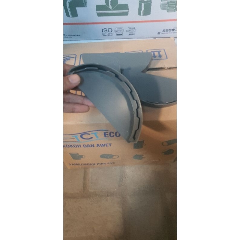 Jual TUTUP TALANG U SETENGAH LINGKARAN TALANG PVC RG 6 TCT GREES 6 ...