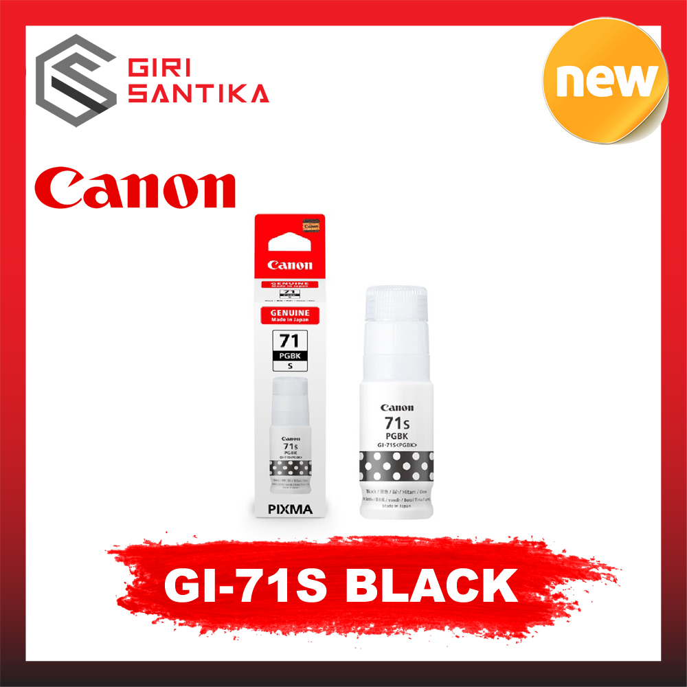 Jual Tinta Canon GI-71S PGBK Small Black GI71S GI 71 S Original ...