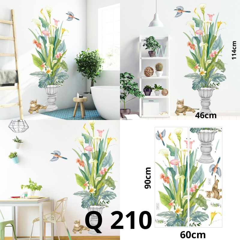 Jual WALLSTICKER WALL STICKER STIKER SETIKER DINDING Q 210 MOTIF GAMBAR ...