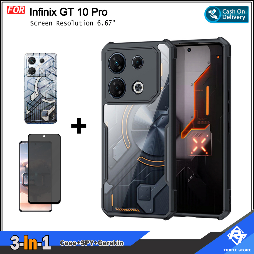 Jual Paket 3in1 Case Infinix GT 10 Pro Note 30 Pro 30 4G Hot 30 30i Hot 20 5G 20i Hot 9 Play Hot ...