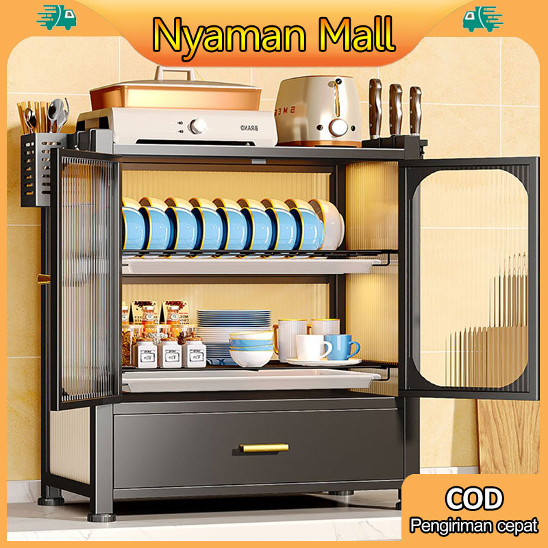 Jual Lemari Piring Stainless Steel dengan Rak Piring Laci Rak Piring ...