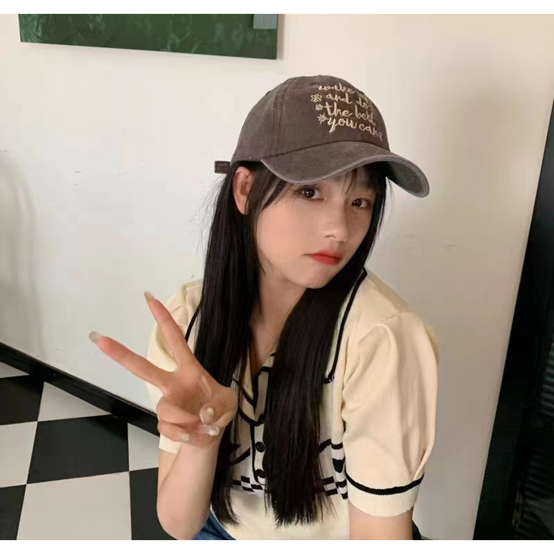 Jual (Hello Girls )MZ49 Topi Wanita/Topi Baseball Elegant Motif Tulisan ...