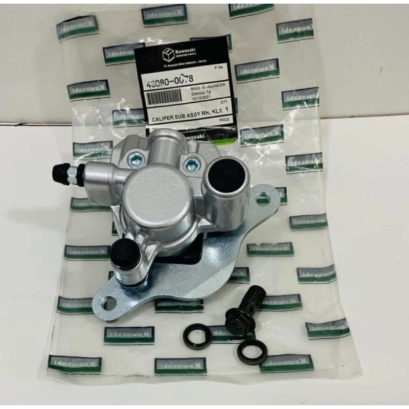 Jual KALIPER CAKRAM PALA BABI BELAKANG KLX 150 DT BF L S KAWASAKI NISSIN SET BAUT RING | Shopee ...