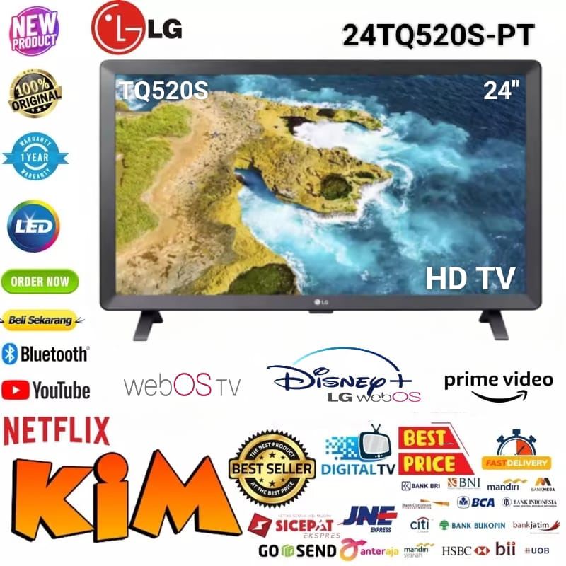 Jual LG LED Smart TV 24TQ520S - PT 24 inch Digital Monitor TV | Shopee Indonesia