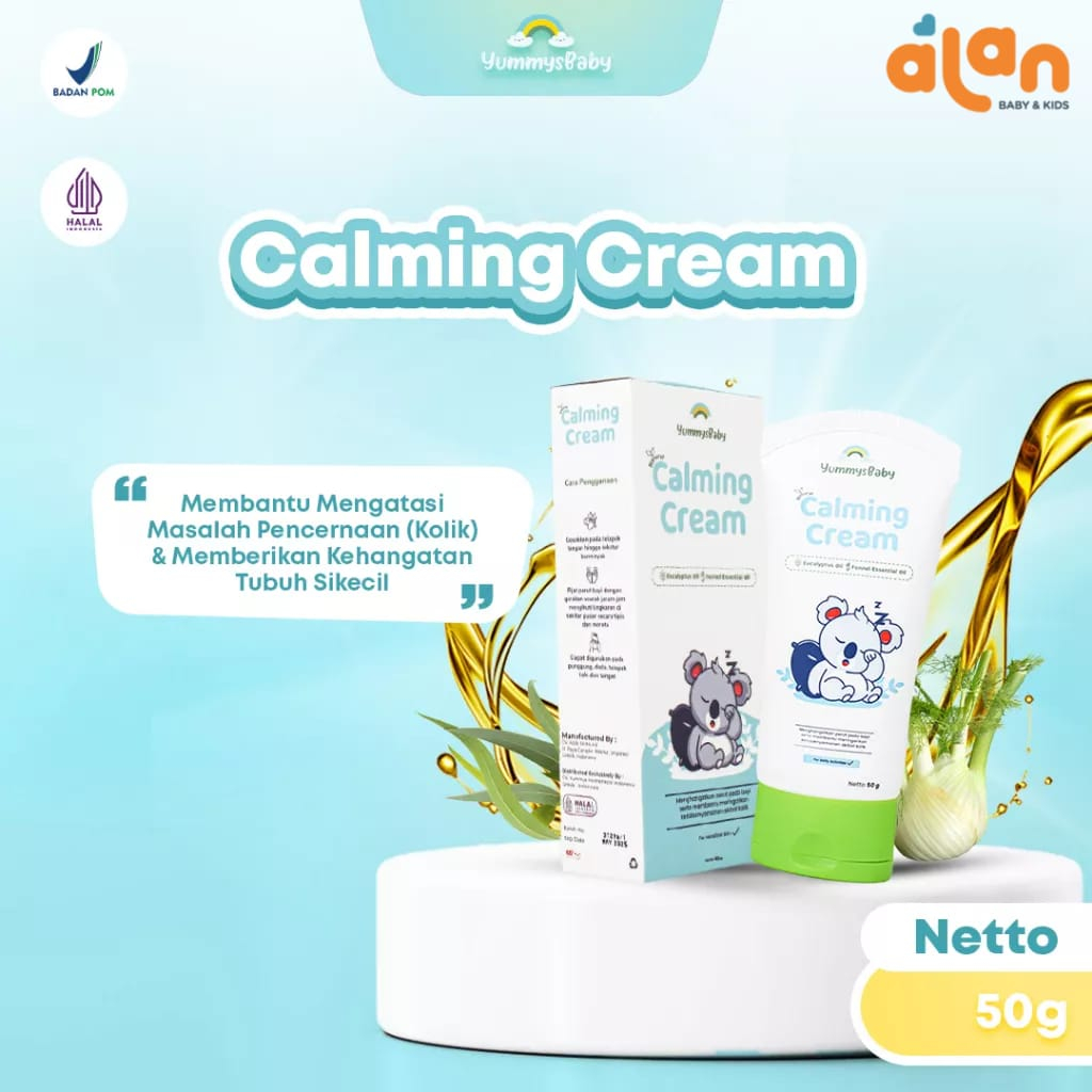 Jual ⭐️ Alan Baby Kids ⭐️ Yummys Baby Calming Cream 50gr - Memberikan ...