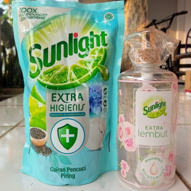 Jual SUNLIGHT EXTRA HIGIENIS 650ML FREE BOTOL | Shopee Indonesia