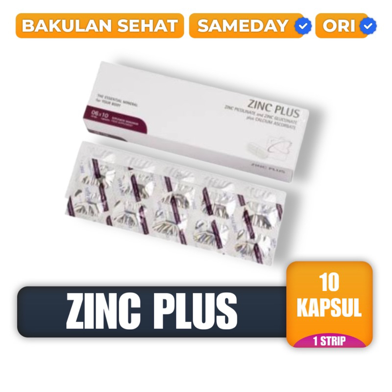 Jual Zinc Plus Strip 10 Kapsul | Shopee Indonesia