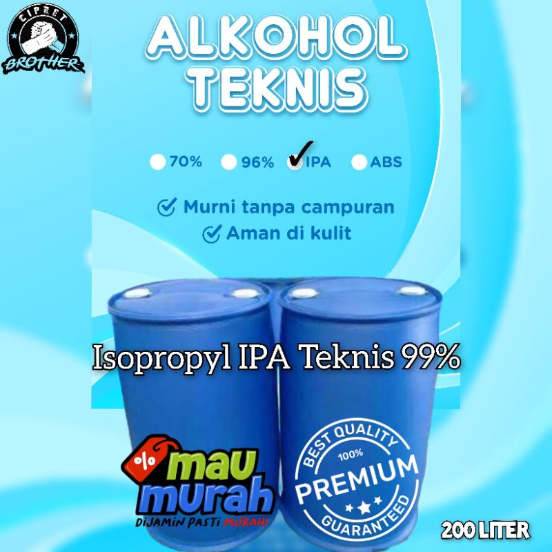 Jual isopropyl IPA 99% 1 drum 200 liter/IPA 99 persen 200 liter/IPA 99% ...